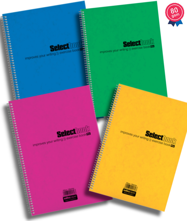 Α4 Τετράδιο Σπιράλ Salko Paper Select Book 2 Θεμάτων Ριγέ 60 φύλλων ...